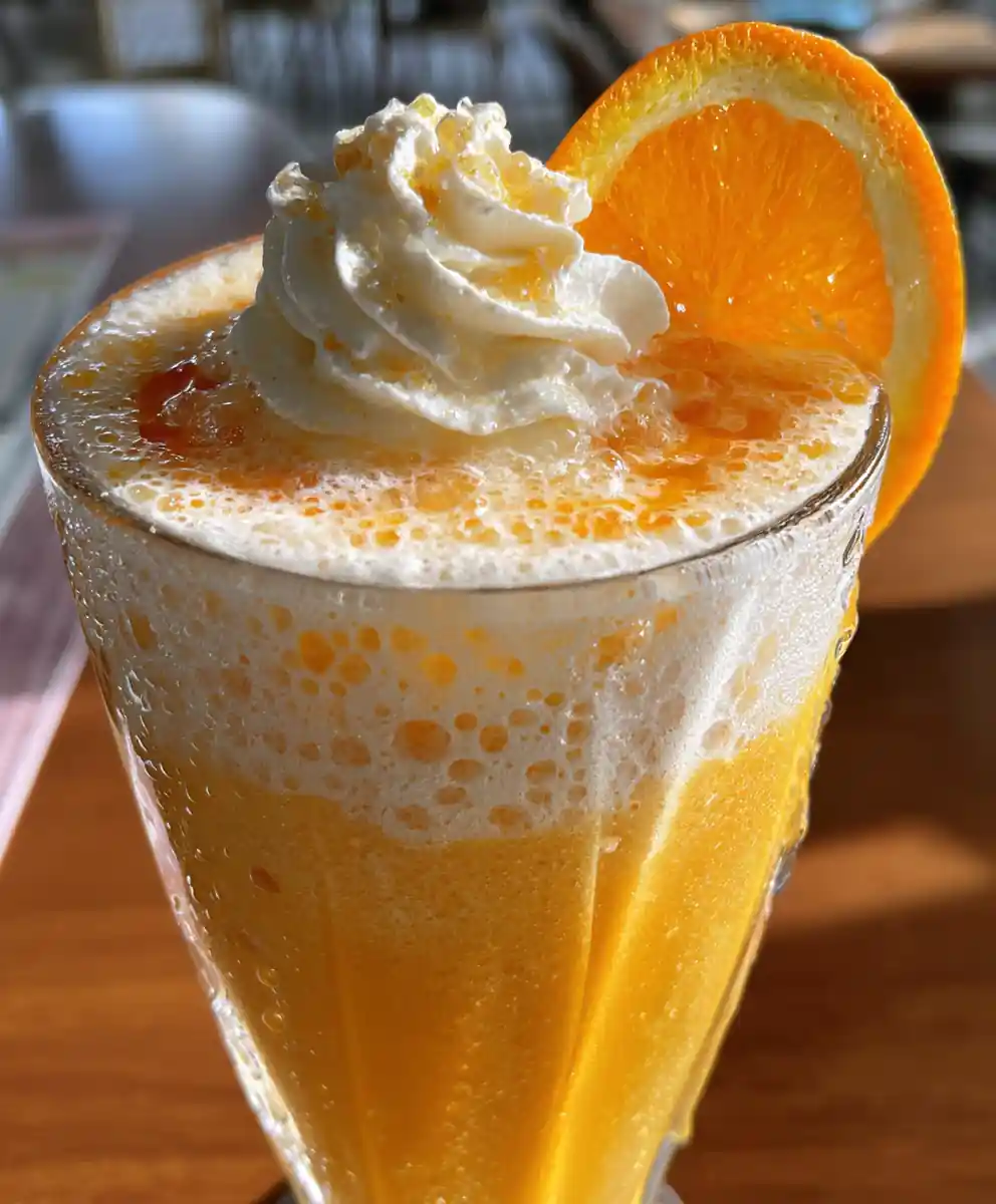 Orange Julius Recipe Creamy Orange Whip With Vanilla Foam